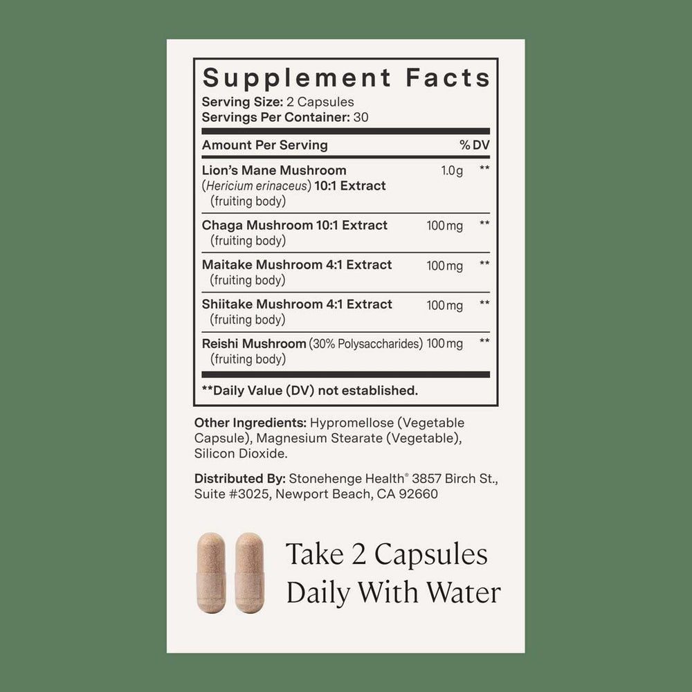 Dynamic Mushrooms | Adaptogenic Mushroom Supplement