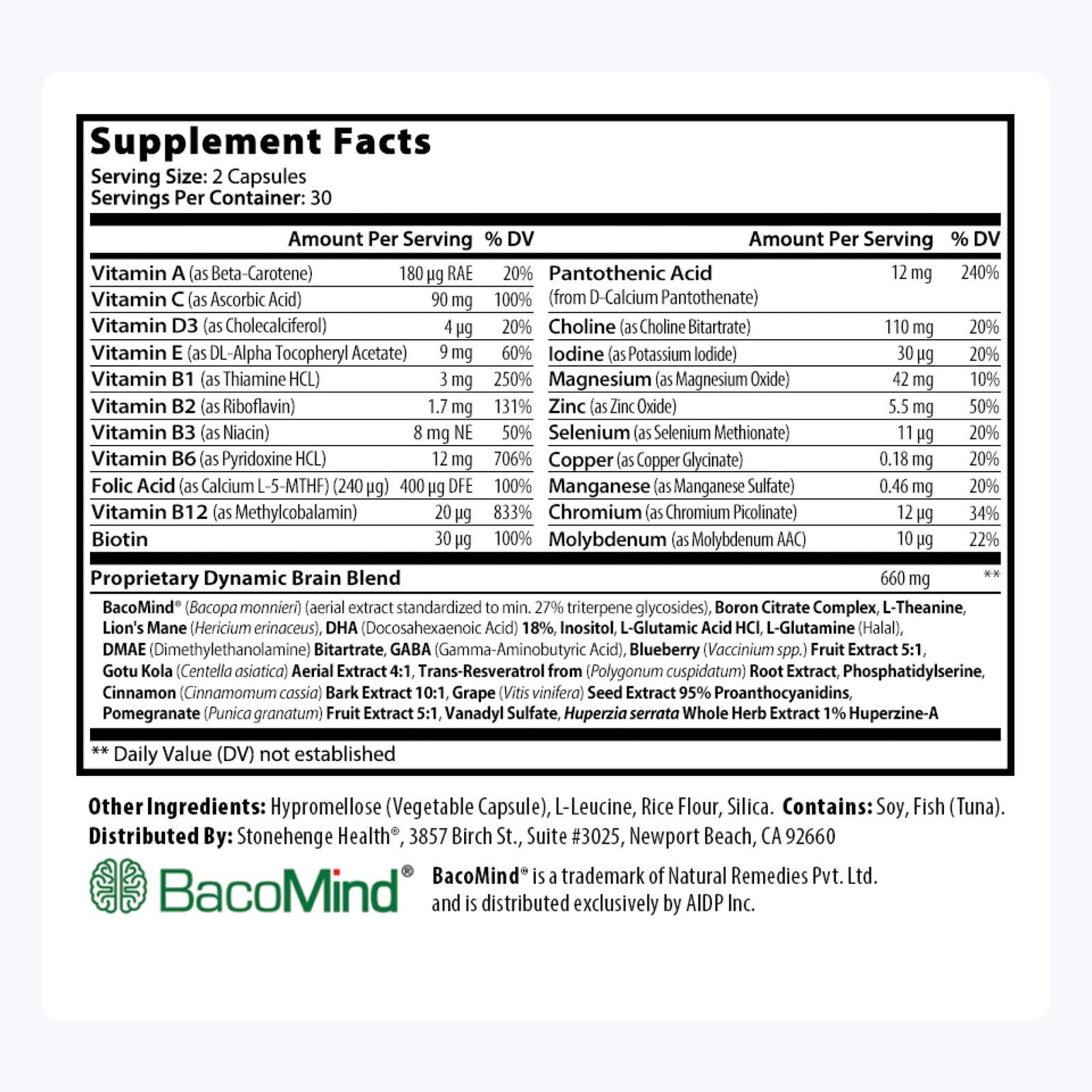 Dynamic Brain | Memory Supplement